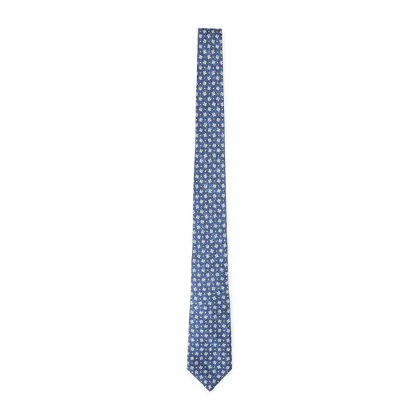 Kiton Silk Tie - Blue