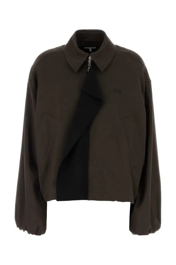 Loewe Chocolate Viscose Blend Jacket - Brown