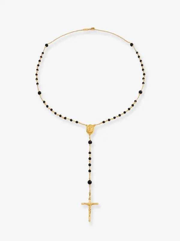 Dolce & Gabbana Brass Necklace With Cross - Multicolor
