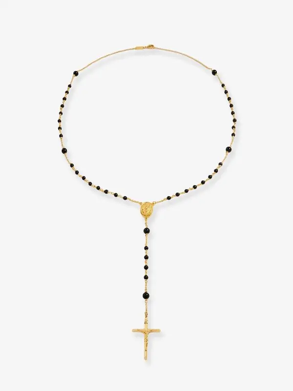 Dolce & Gabbana Brass Necklace With Cross - Multicolor