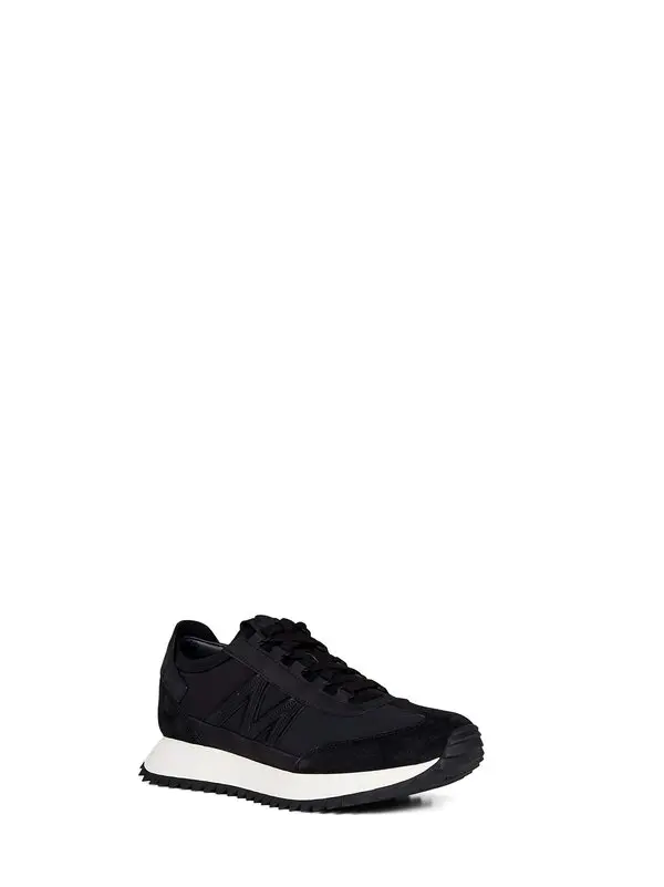 Moncler Black Suede And Nubuck Pacey2 Sneakers - Multicolor