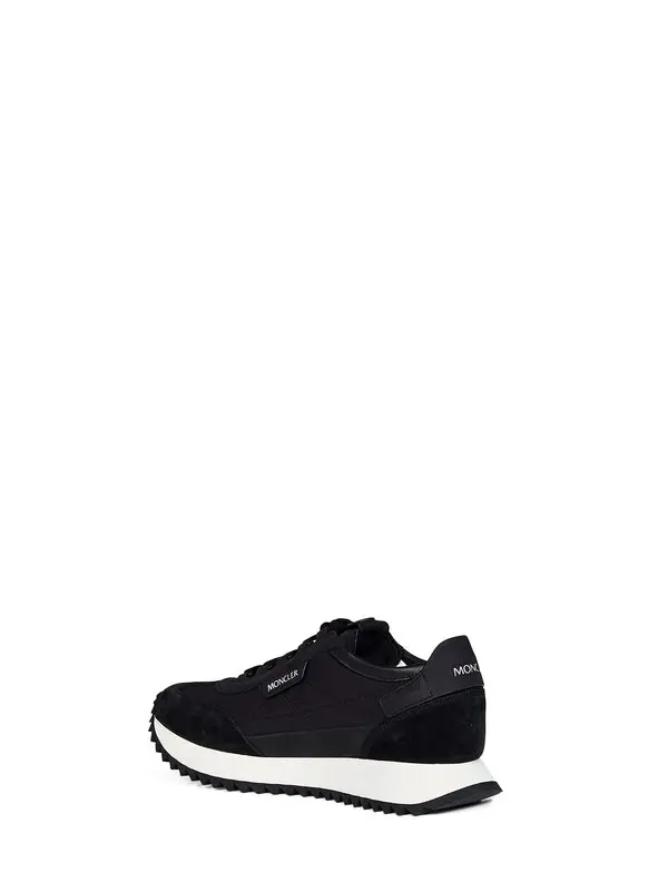 Moncler Black Suede And Nubuck Pacey2 Sneakers - Multicolor