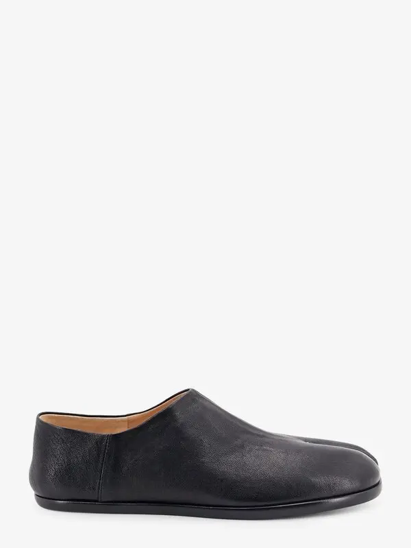 MAISON MARGIELA Tabi Leather Slip-ons - Black