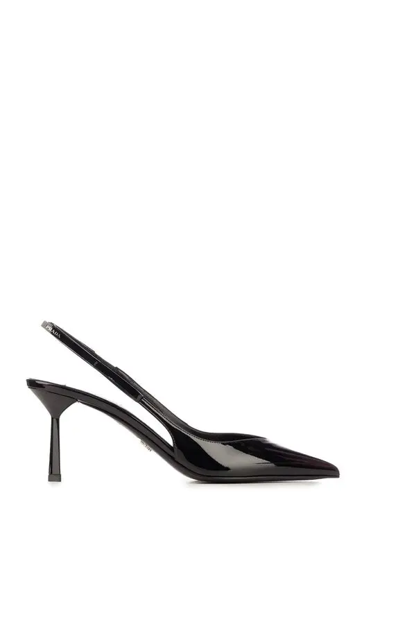 Prada Glossed Slingback Pumps - Multicolor