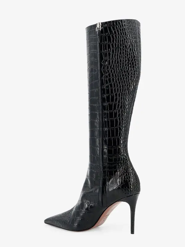 Paris Texas Vera 85 Croco Effect Leather Boots