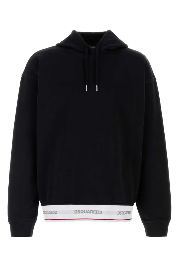 Dsquared2 Cotton Oversize Sweatshirt - Black