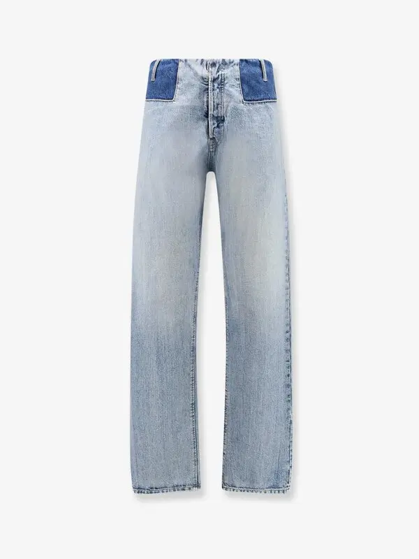 MAISON MARGIELA Patchwork Effect Denim Jeans - Black