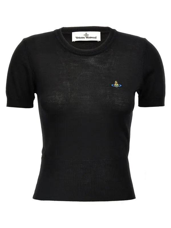 VIVIENNE WESTWOOD Bea Cotton Top - Black
