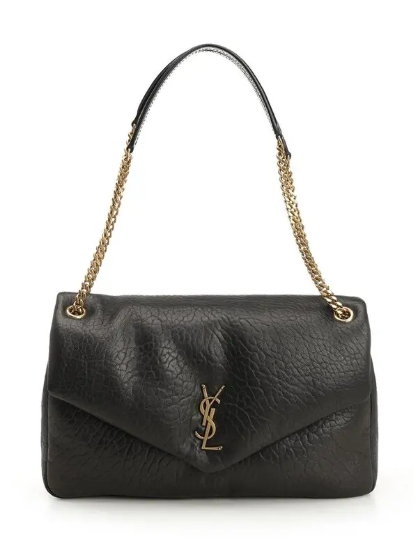 Saint Laurent Large Calypso Bag - Black