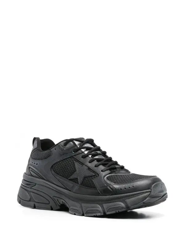 GOLDEN GOOSE Leather And Mesh Lightstar Sneakers