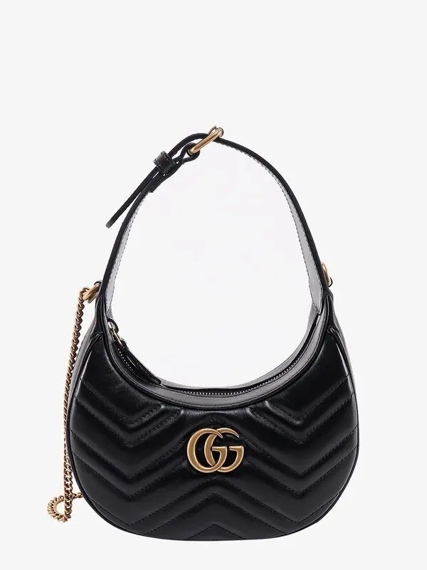 Gucci Gg Marmont Quilted Leather Shoulder Bag With Metal Gg Logo - Multicolor