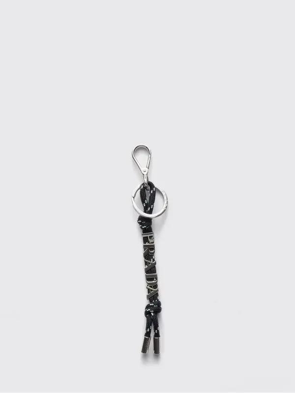 Prada Re-nylon Keychain With Logo