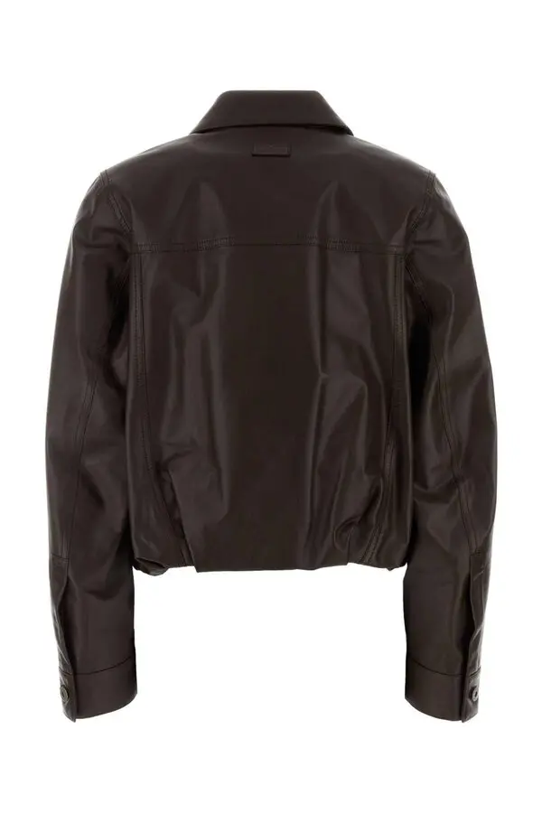 Loewe Chocolate Leather Jacket - Brown