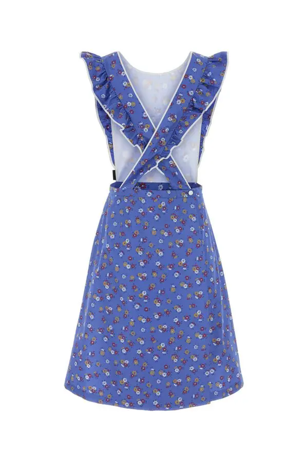 Miu Miu Printed Poplin Dress