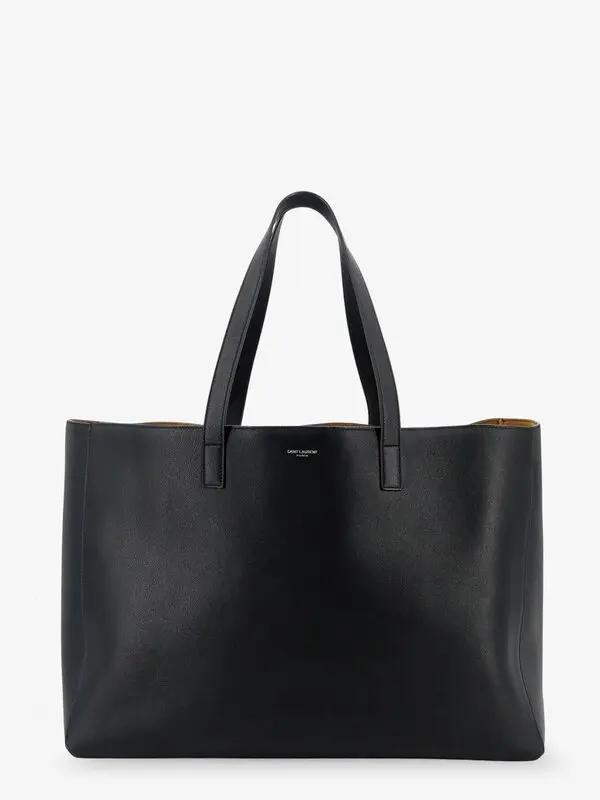 Saint Laurent Leather Shopping Bag With Front Logo - Multicolor