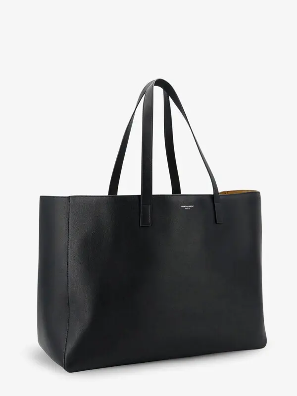 Saint Laurent Leather Shopping Bag With Front Logo - Multicolor