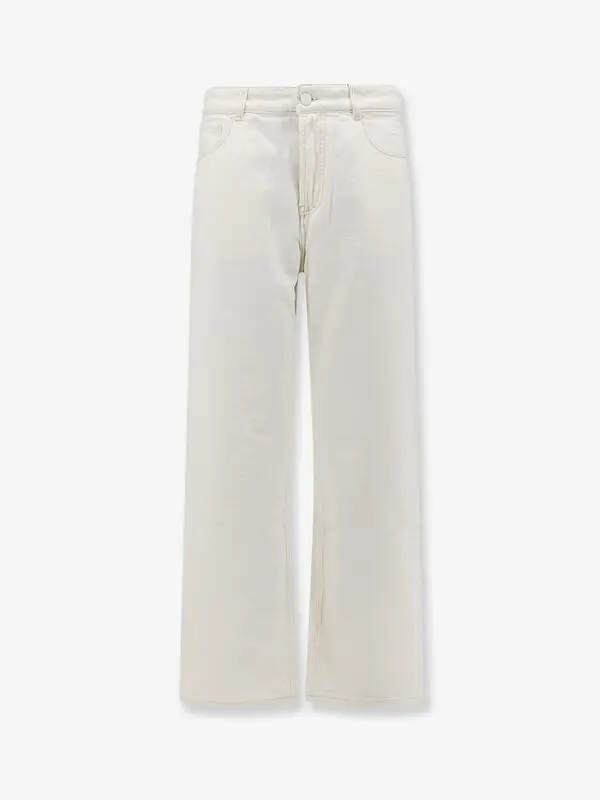 AMI Paris White Denim Trousers
