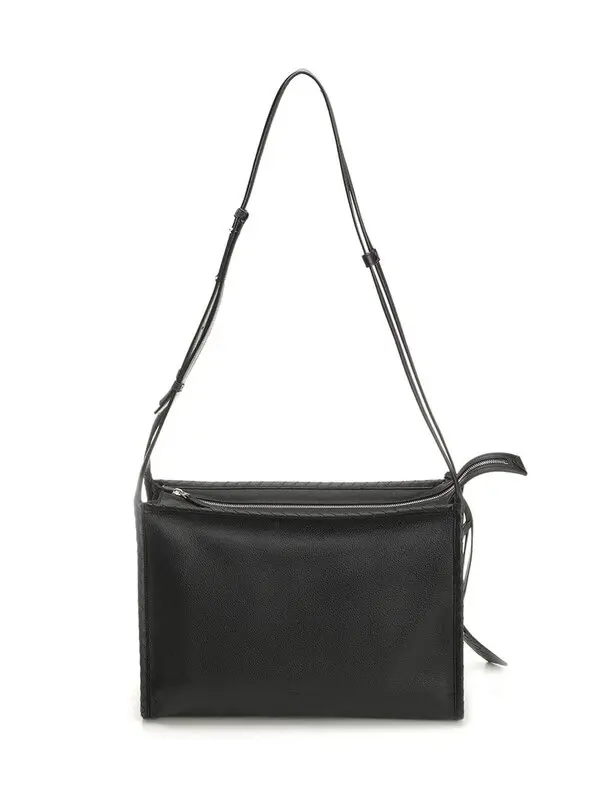 Bottega Veneta Corriere Messenger Bag - Black