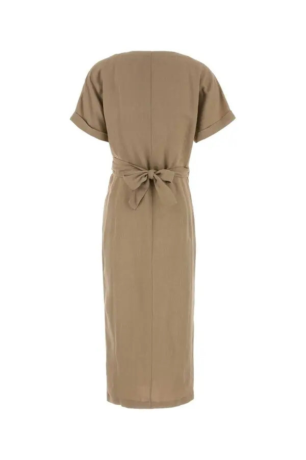Brunello Cucinelli Cappuccino Jersey Dress