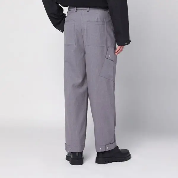 OAMC Peacemaker Grey Wool-blend Trousers