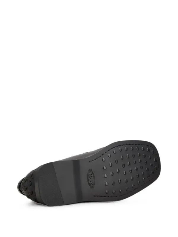 TOD'S Gathered Penny Loafers With Rubber Sole