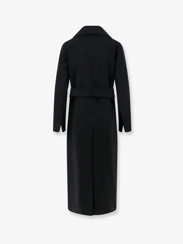 Max Mara Poldo Virgin Wool Coat - Black