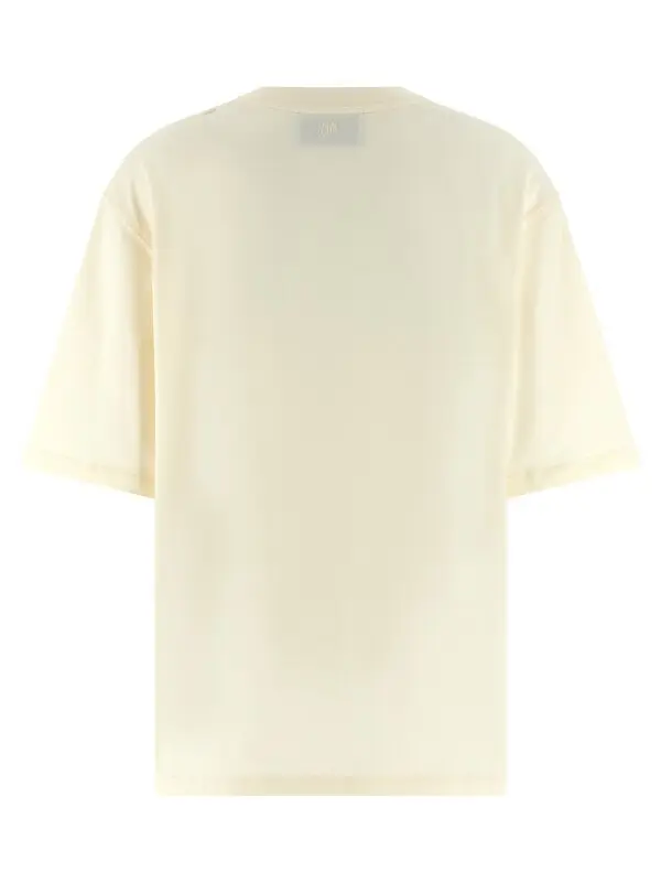 AMI Paris De Coeur' T-shirt - Cream