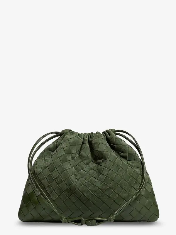 Bottega Veneta Suede Dustbag With Intrecciato Motif - Multicolor