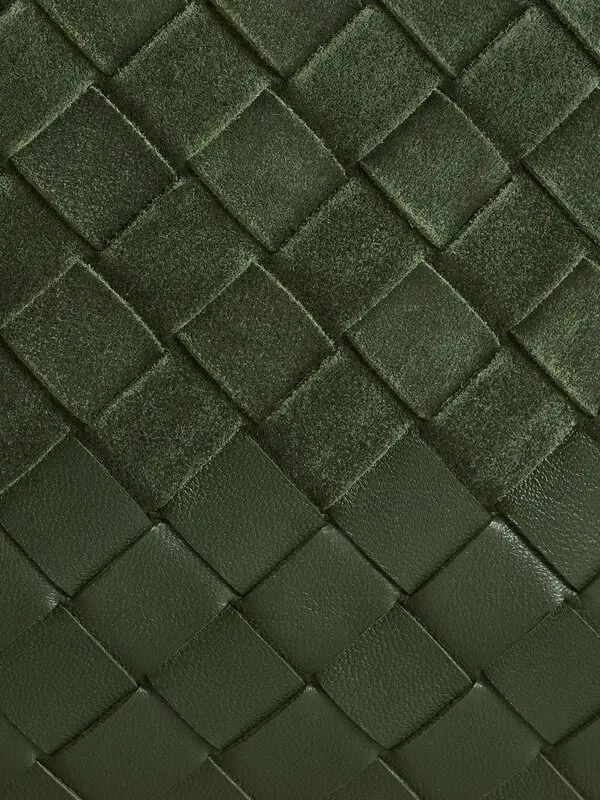 Bottega Veneta Suede Dustbag With Intrecciato Motif - Multicolor