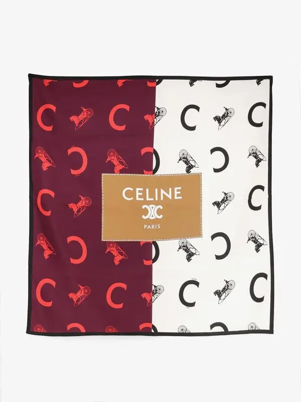 Celine Silk Foulard - Multicolor