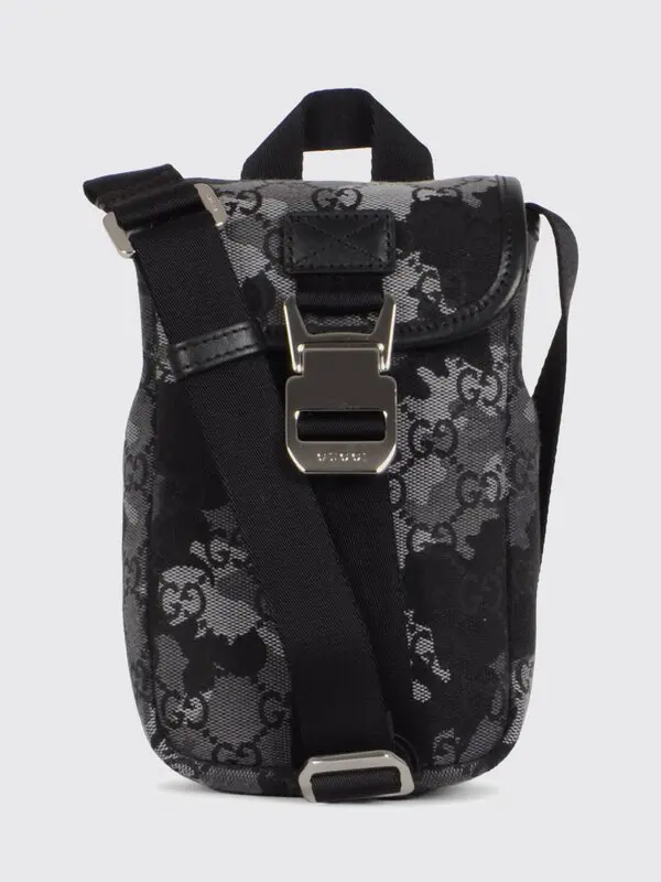 Gucci Coated Cotton Crossbody Bag With Camouflage Gg Monogram Print - Green