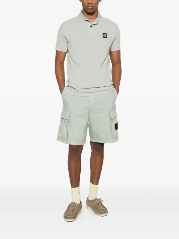 Stone Island Nylon Panama Loose Fit Cargo Bermudas