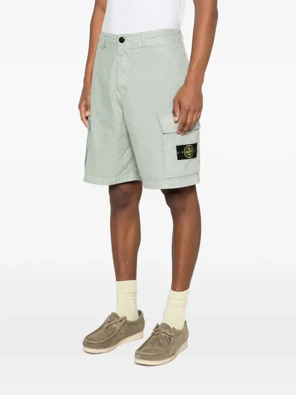 Stone Island Nylon Panama Loose Fit Cargo Bermudas