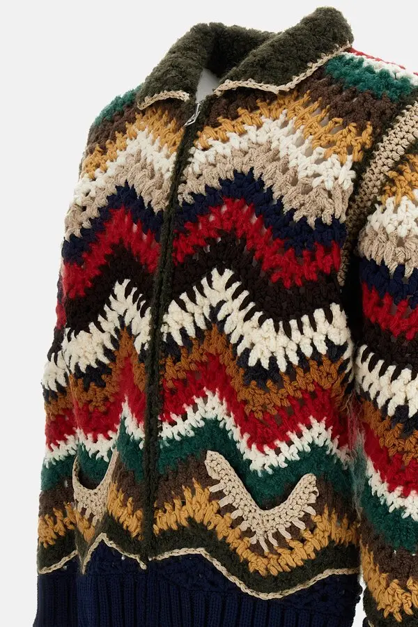 Sacai Mix Crochet Knit