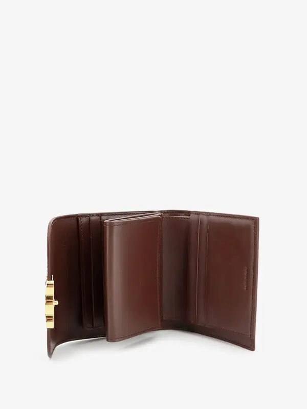 Celine Leather Small Flap Wallet