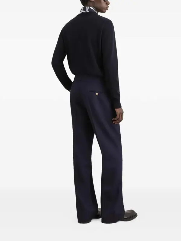Dolce & Gabbana Embroidered Plain-knit Sweater