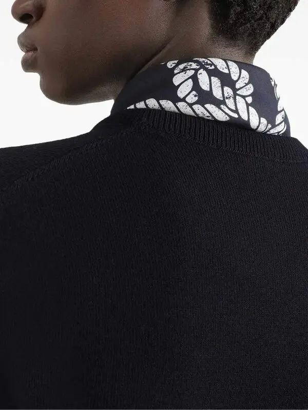 Dolce & Gabbana Embroidered Plain-knit Sweater