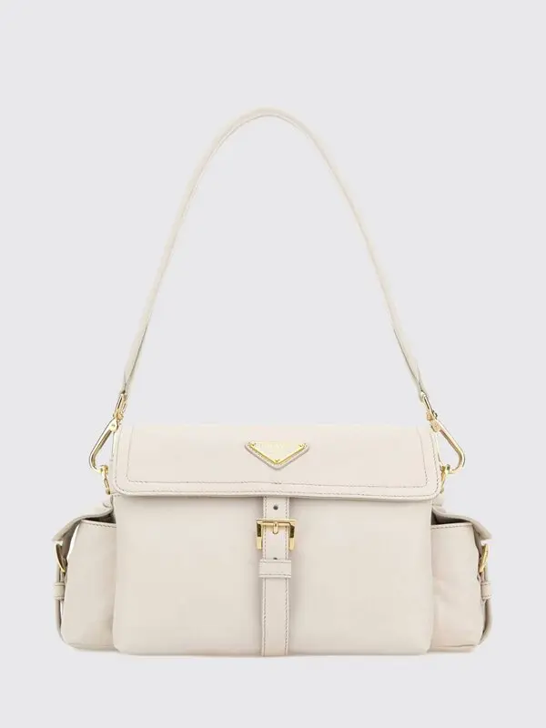 Prada Leather Tote Bag - White