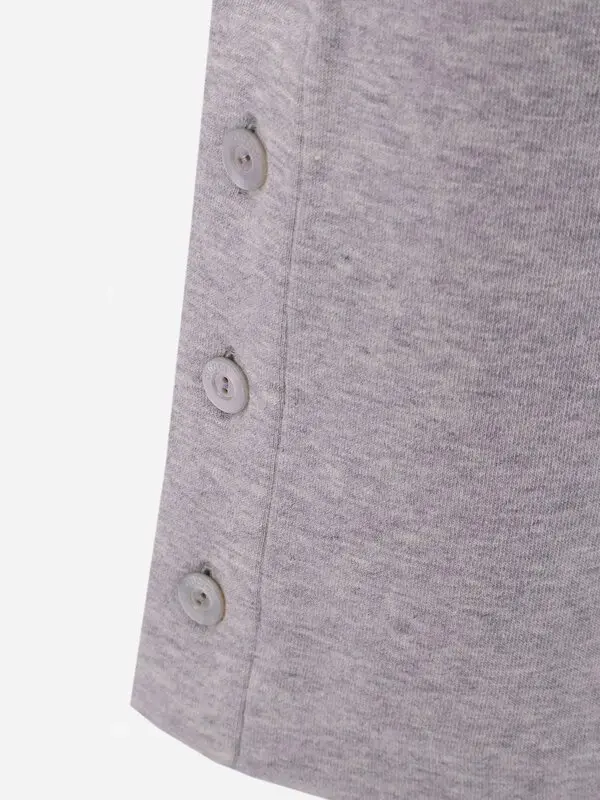 Gucci Cotton Blend Trouser With Web Detail