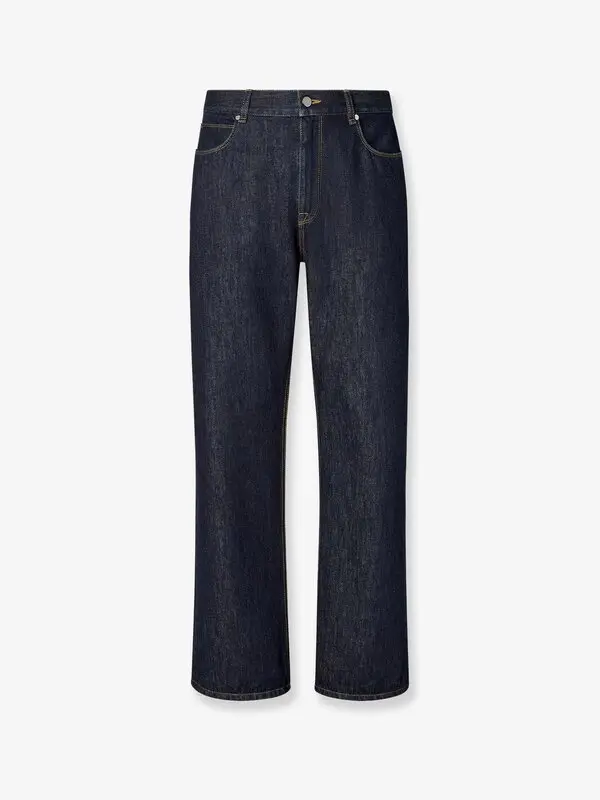 Fendi Denim Regular Blu Washed Jeans