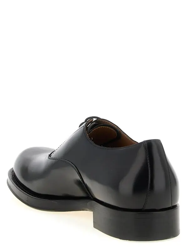 Dries Van Noten Leather Derby Shoes - Black