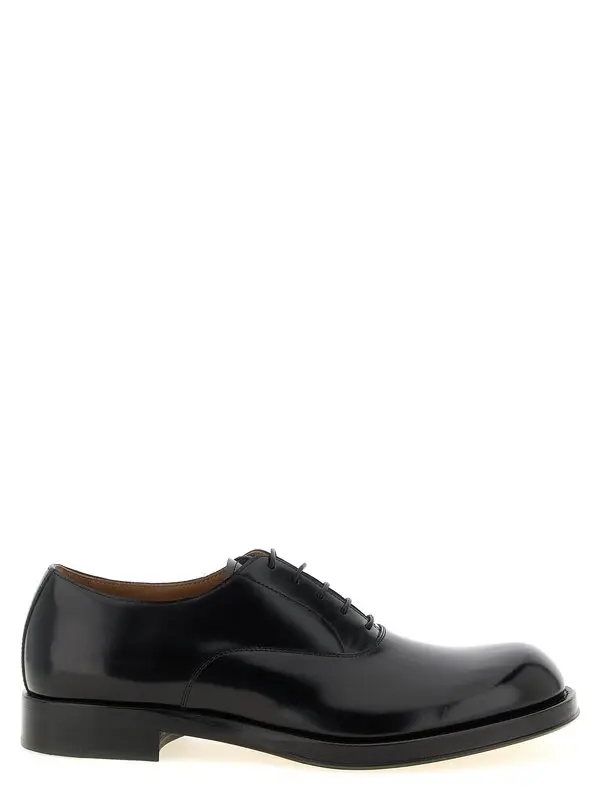 Dries Van Noten Leather Derby Shoes - Black