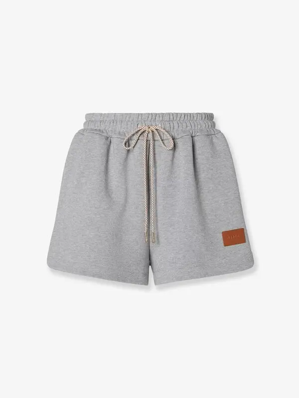 Fendi Essentia Cotton Jersey Shorts - Multicolor