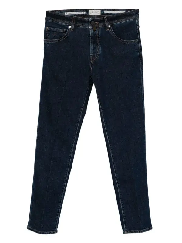 JACOB COHЁN Slim Fit Cropped Denim Jeans
