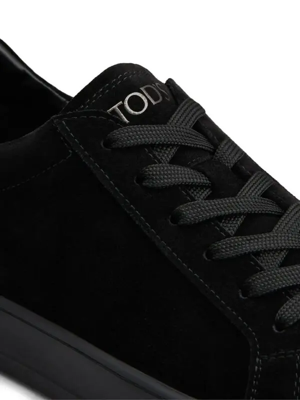 TOD'S Suede Sneakers With Stamped Logo - Brown