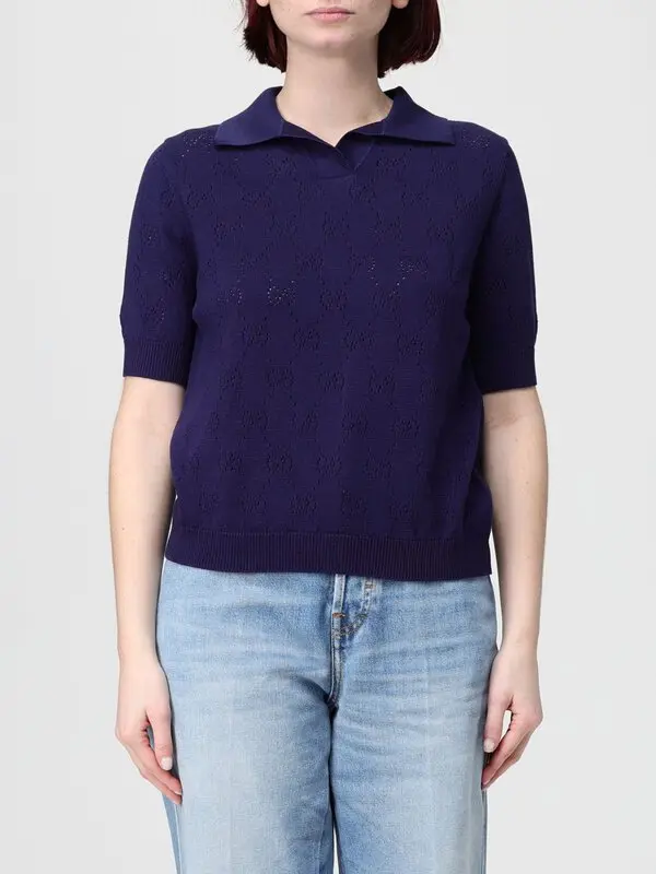 Gucci Cotton Knit Polo Shirt
