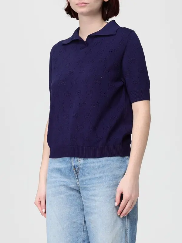 Gucci Cotton Knit Polo Shirt