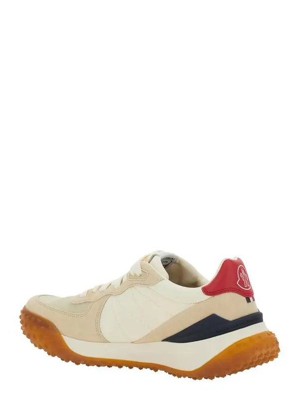 Moncler Panelled Leather And Tech Fabric Low Top Sneakers - Multicolor