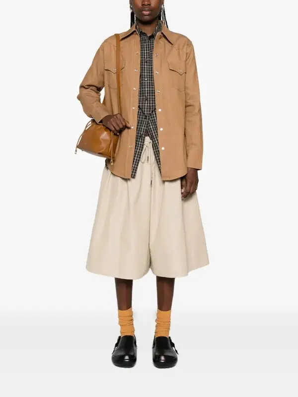 A.p.c. Japanese Denim Western Shirt - Brown