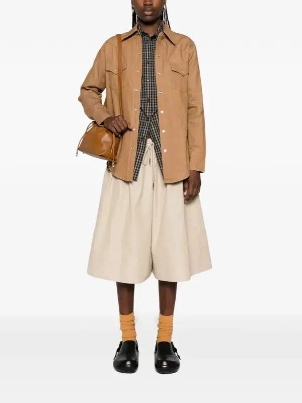 A.p.c. Japanese Denim Western Shirt - Brown
